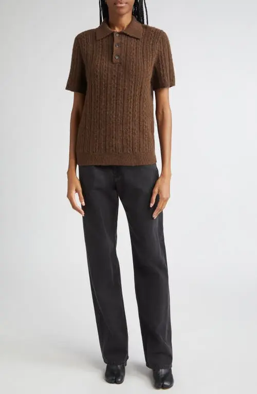MAISON MARGIELA Wool-blend Polo Sweater