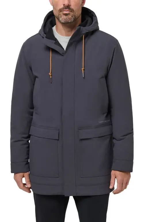 Travis Mathew Mountain Pass Waterproof Hooded Long Jacket