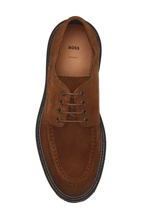 BOSS Julio Lugged Moc Toe Suede Derby