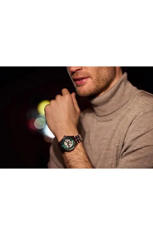 Bulova Sutton Skeleton Automatic Bracelet Watch - Silverone