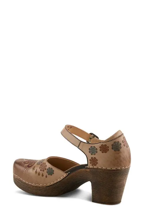 SPRING STEP SHOES Bridgitte Clog - Beige Multi