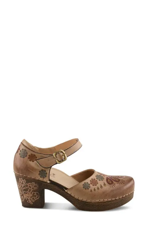 SPRING STEP SHOES Bridgitte Clog - Beige Multi