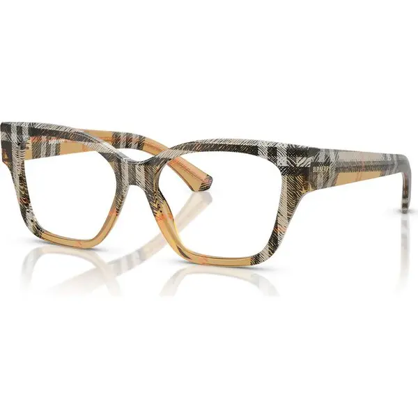 Burberry 54mm Cat Eye Optical Glasses - Tan