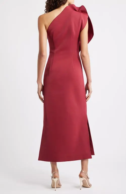 Acler Hawkley One-shoulder Midi Dress