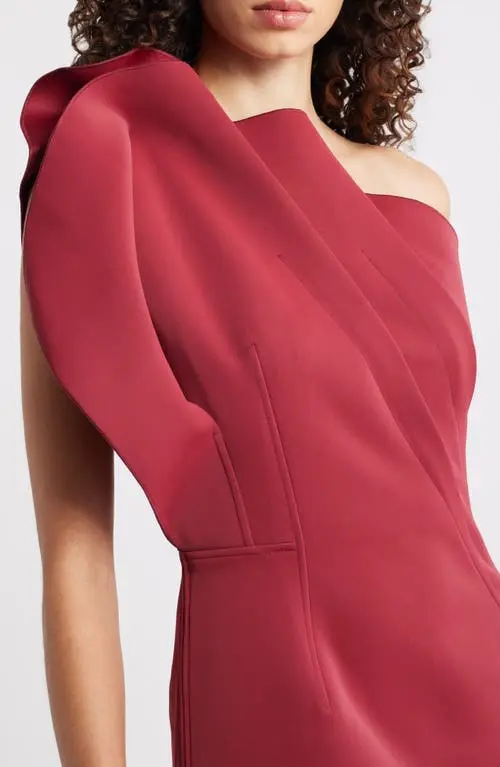 Acler Hawkley One-shoulder Midi Dress