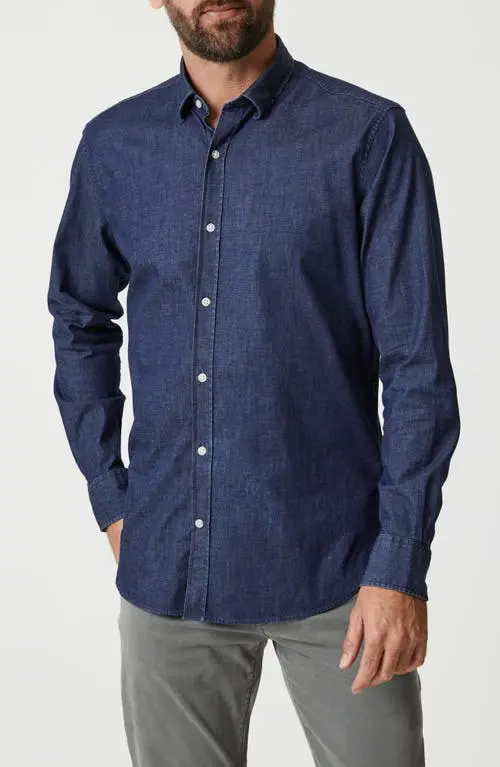 34 Heritage Stretch Denim Button-up Shirt - Medium