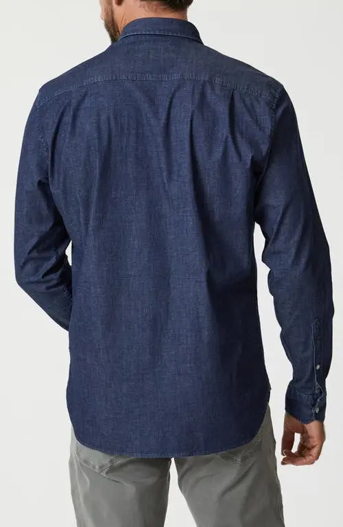 34 Heritage Stretch Denim Button-up Shirt - Medium