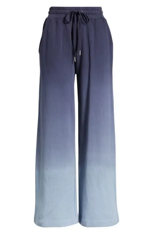 CITY BLUES Ombré Dip Dye Drawstring Lounge Pants - Navy
