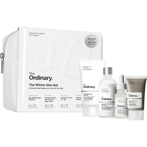 THE ORDINARY The Winter Skin Set $34 Value - No Color