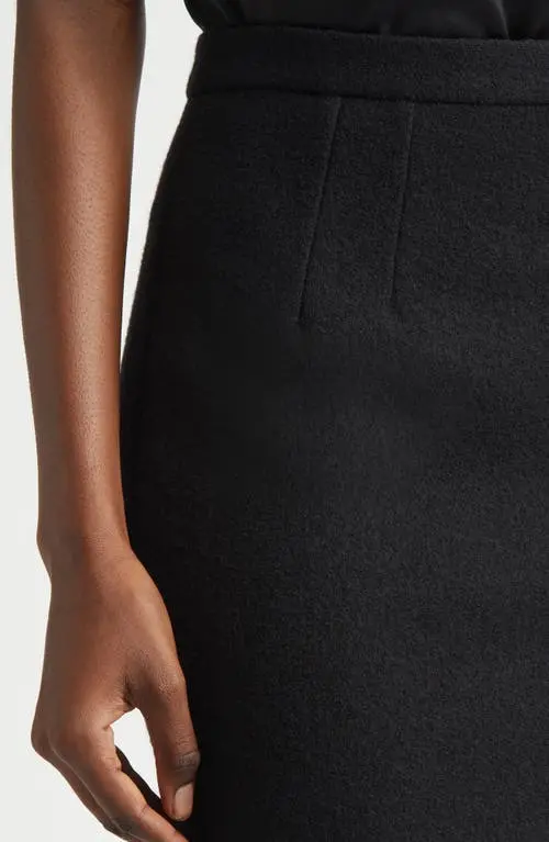 Dolce & Gabbana Virgin Wool Pencil Skirt - Nero
