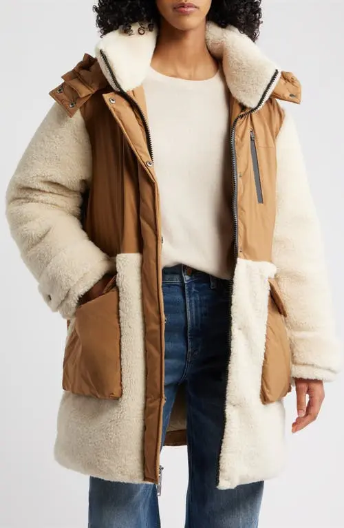 UGG Kaysin Fleece Trim Down Parka