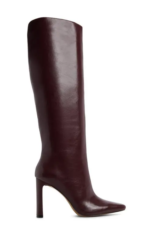Aldo Elyne Knee High Boots - Burgundy