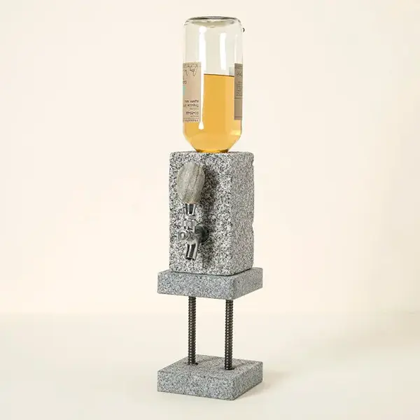 UNCOMMON GOODS Stone Drink Dispenser - Granite Gray