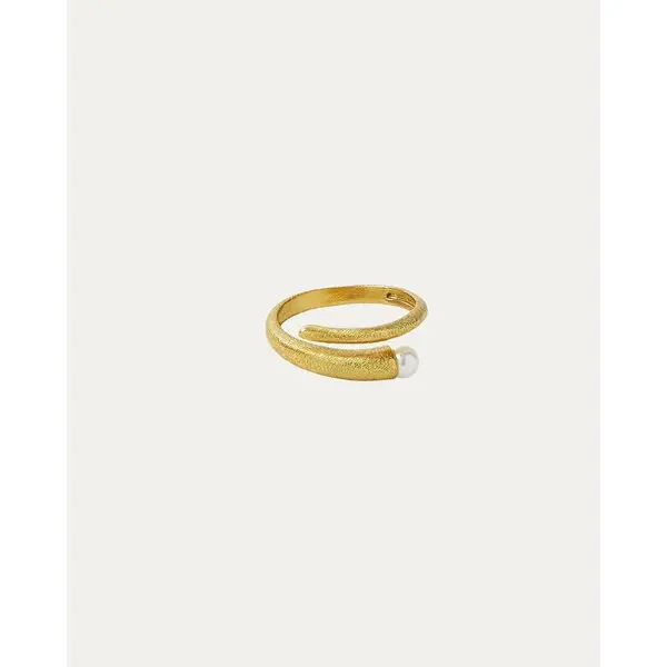 OTTOMAN HANDS Avalon Pearl Stacking Ring - Gold