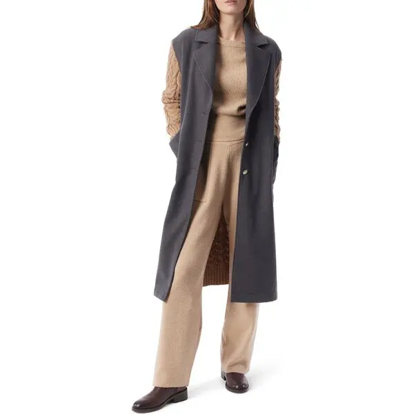 DO BY DEE OCLEPPO Adara Mixed Media Coat