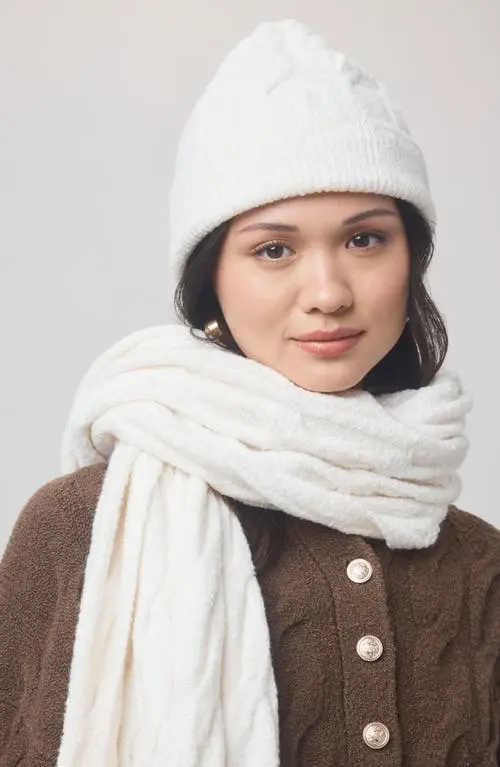 Splendid X Cj Cable Scarf - Snowy White