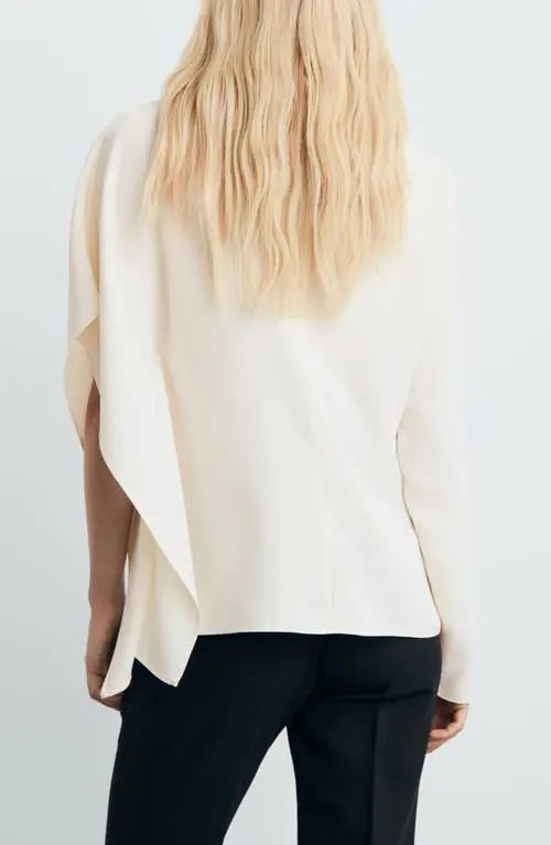 Mango Asymmetric High Neck Top