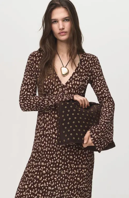 red long sleeve cocktail dress Thats So Fetch | Silvana Long Sleeve Wrap Mini Dress | Red main image 0