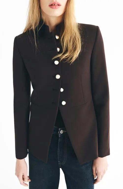 Mango Button Front Jacket