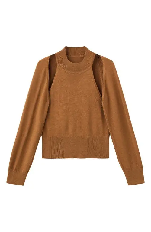 Mango Cutout Sweater