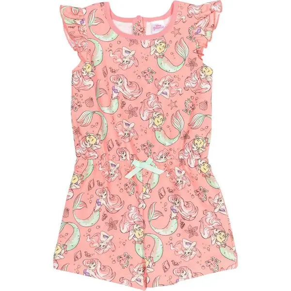 Disney Princess Sleeveless Skater Romper - Princess Pink