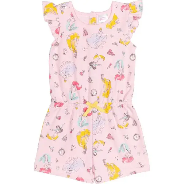 Disney Princess Sleeveless Skater Romper - Princess Pink