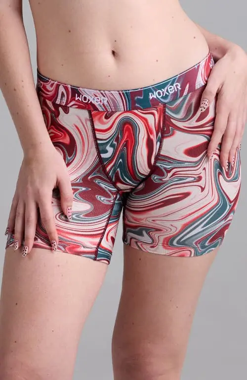 WOXER Baller Ultra-soft 5-inch Boxer Briefs - Peppermint Swirl