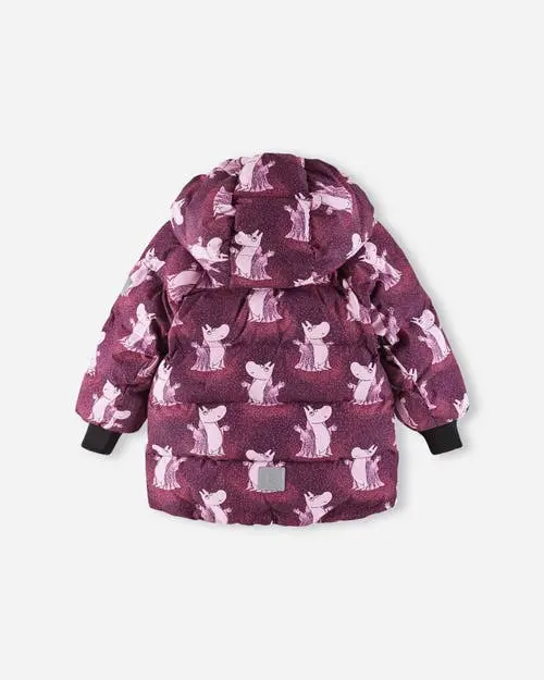 REIMA Printed Winter Jacket - Deep Purple
