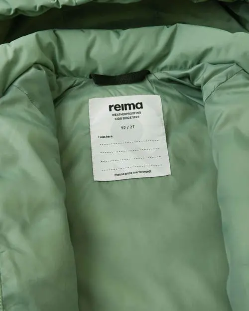 REIMA Down Jacket - Green Clay