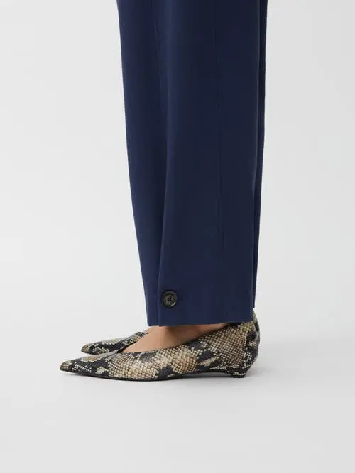 MASAI COPENHAGEN Mapunna High Rise Pleated Trousers - Navy Blazer