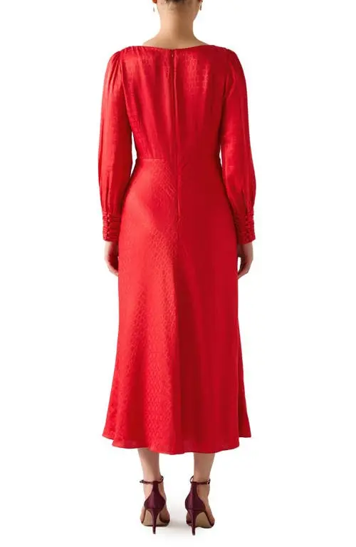 lk bennett red silk dress Silk maxi dress Lk Bennett Silver size 8 UK in Silk