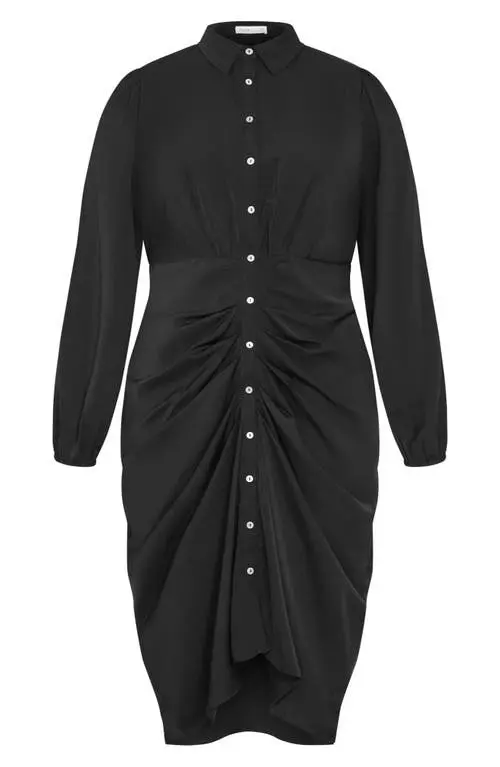City Chic Lianna Long Sleeve Dress