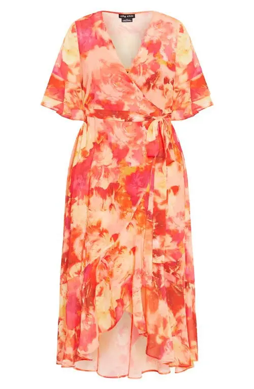 City Chic Sierra Wrap Maxi Dress