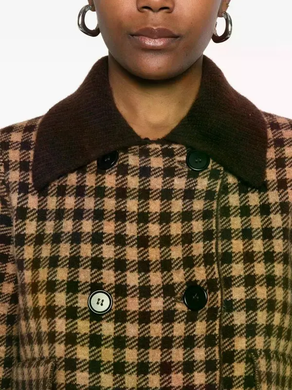 LEBOR GABALA Checked Double-breasted Jacket