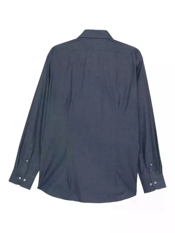 Sand Mélange-effect Shirt - Blue