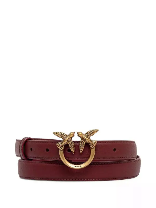 Pinko Love Birds Buckle Belt - Brown