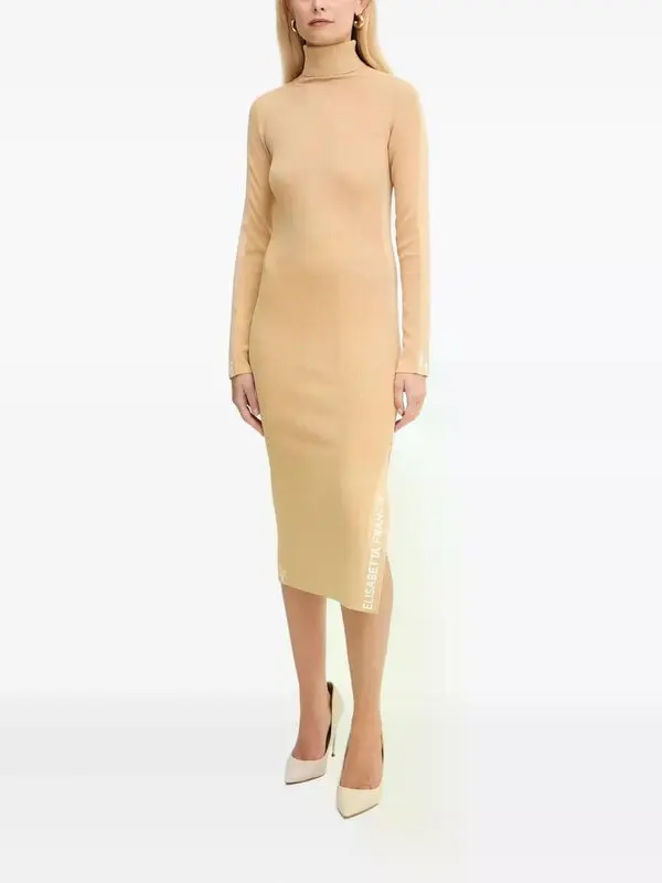 Elisabetta Franchi Roll-neck Long Sleeve Dress