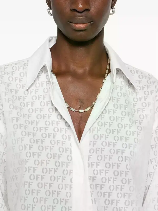 Off-White Patterned Shirt