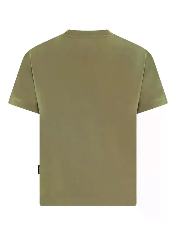 Palm Angels Teddy Bear-print Cotton T-shirt - Green