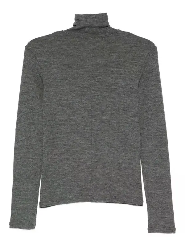 FORTE_FORTE Mélange Turtleneck T-shirt - Grey