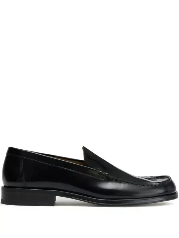 LEMAIRE Square-toe Loafers - Black