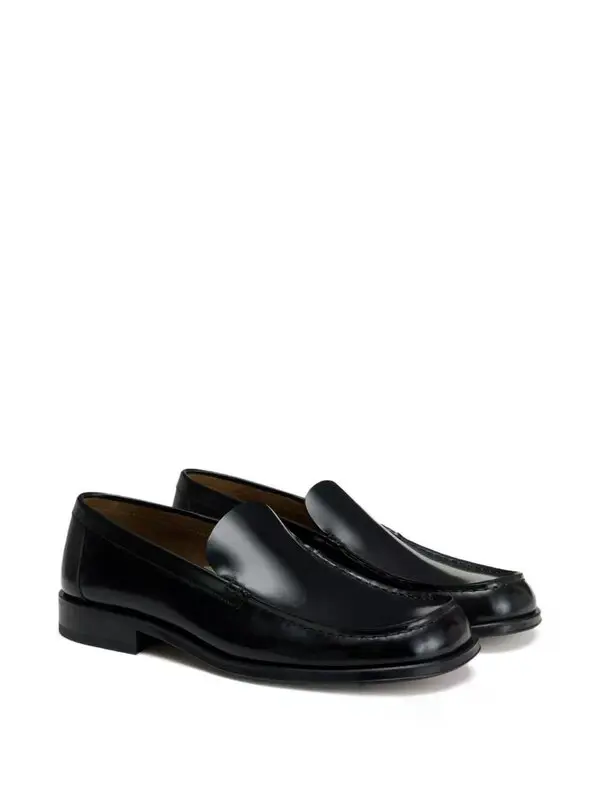 LEMAIRE Square-toe Loafers - Black