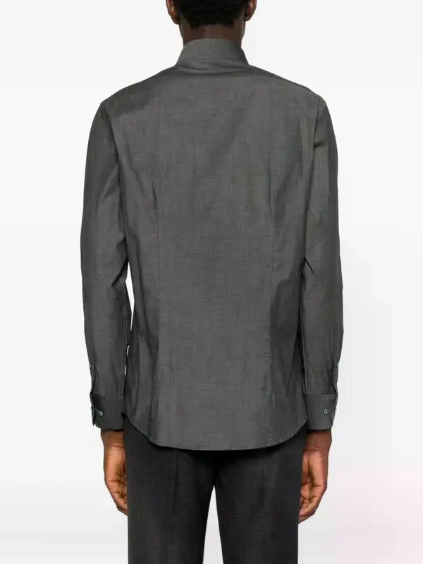 Sand Mélange-effect Shirt - Grey