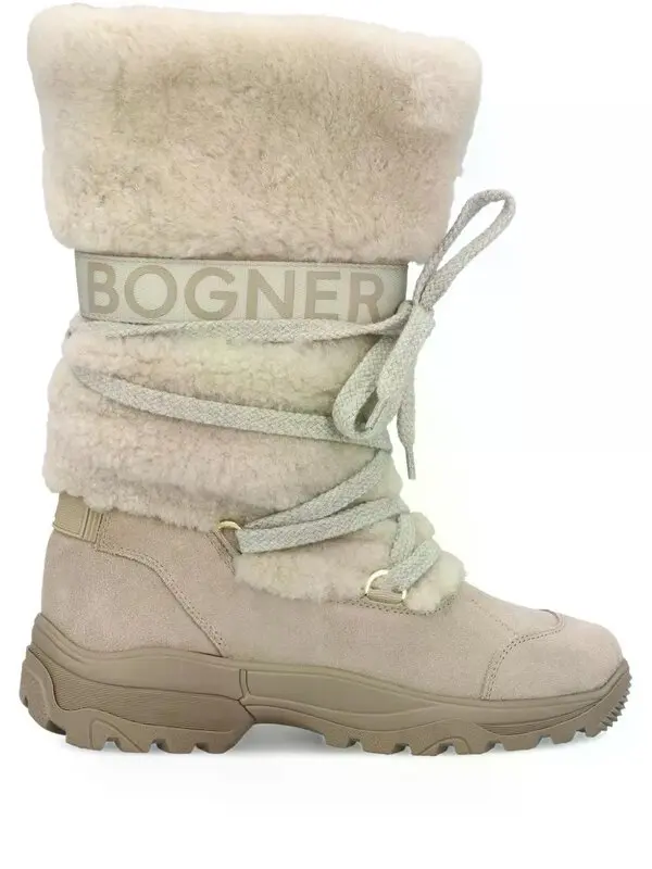 Bogner Shearling Lace-up Boots