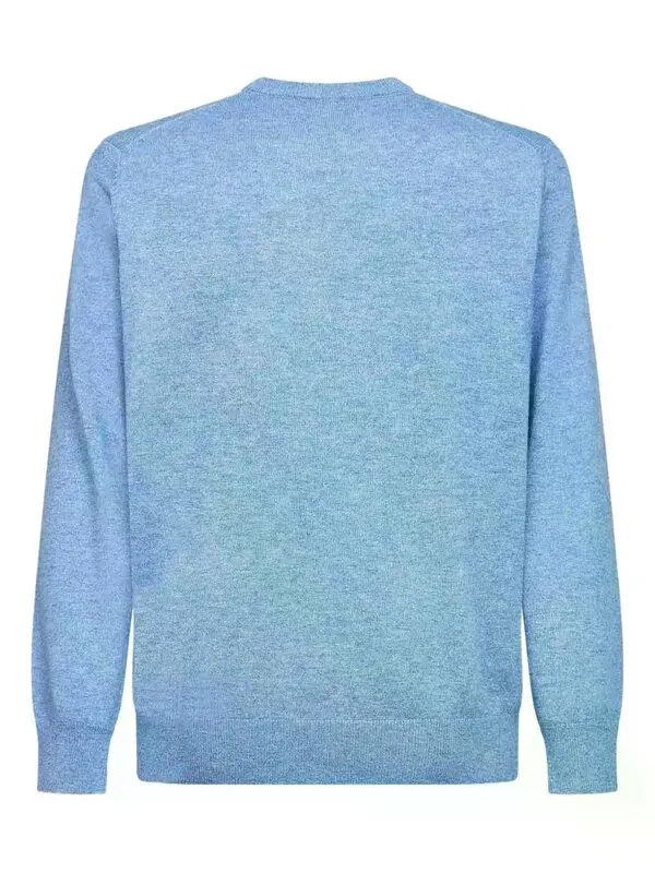MC2 SAINT BARTH Long-sleeved Sweater With Embroidery - Blue