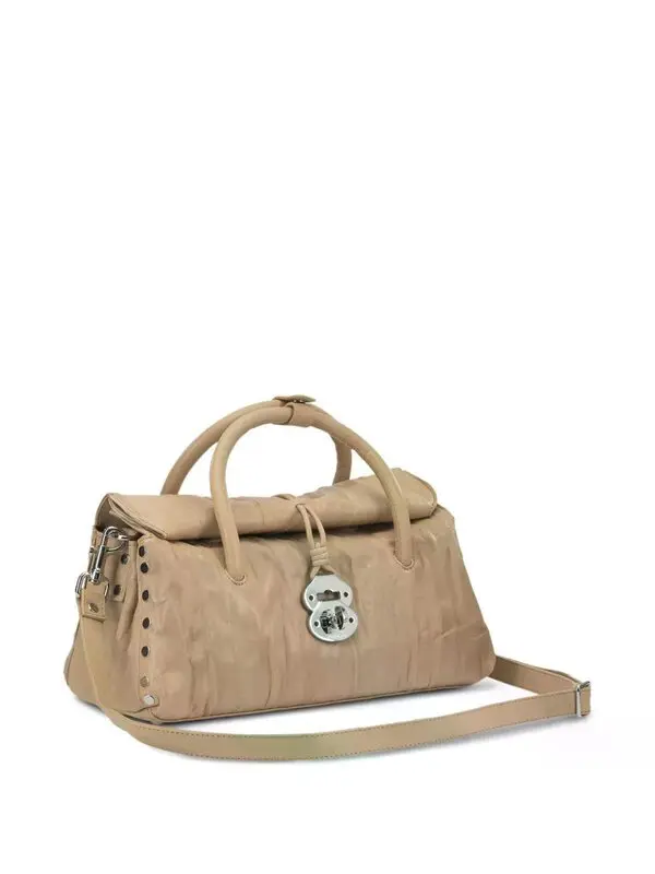 ZANELLATO Dotta Studded Tote Bag - Brown