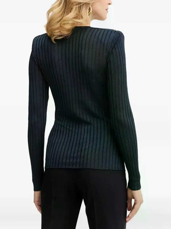 Elisabetta Franchi V-neck Ribbed Knitwear