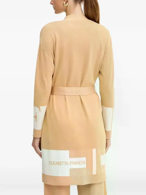 Elisabetta Franchi Tie-waist Knitted Coat