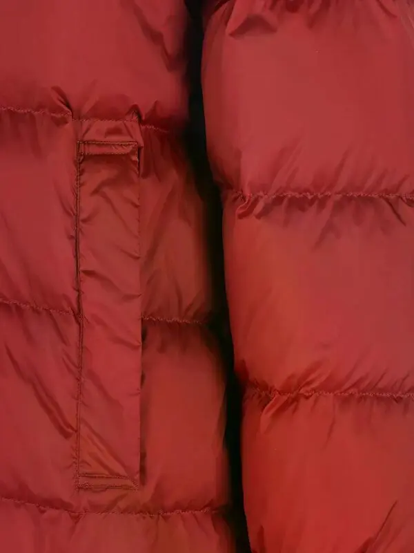 Max Mara Felice Hooded Puffer Coat - Red