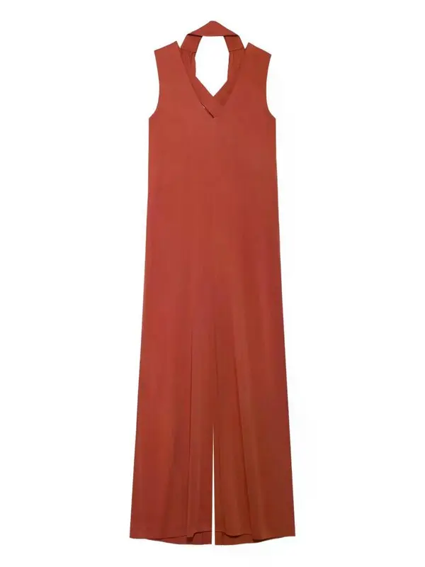Cherubina Mina Criss-cross Maxi Dress - Brown